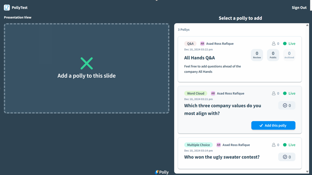 Polly for Microsoft PowerPoint
